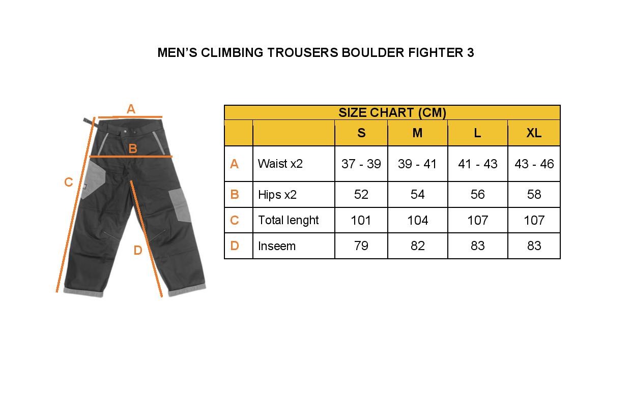 Men's Climbing Trousers BOULDER FIGHTER 4 - AGREST Shop